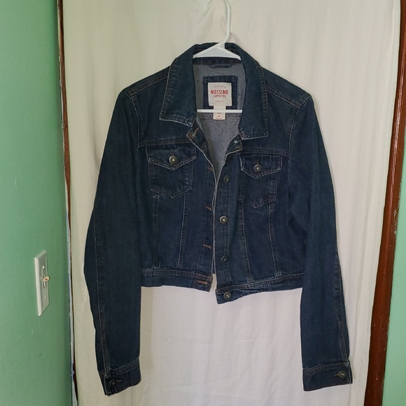 Mossimo Supply Co. | Jackets & Coats | Mossimo Cropped Denim Jacket Xl ...